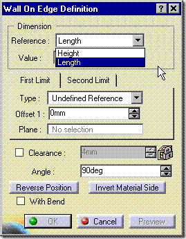 CATIA Sheetmetal Design: Wall on Edge Creation